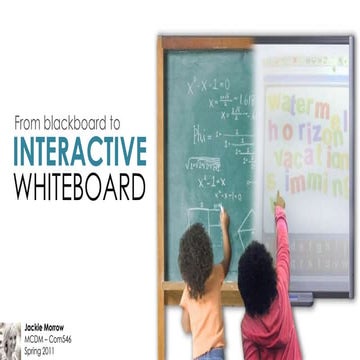 Blackboard to Interactive Whiteboard | PPTX | Web Development | Internet