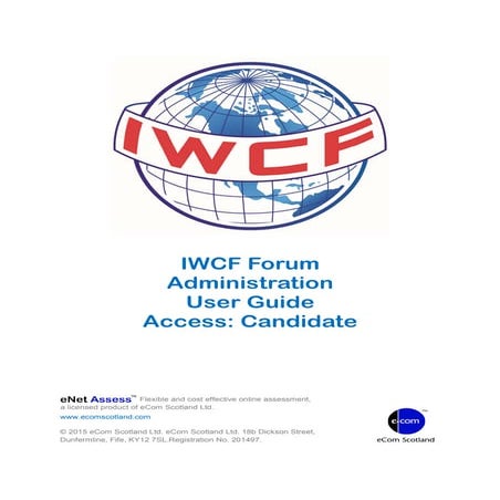 Iwcf forum candidate user role | PDF