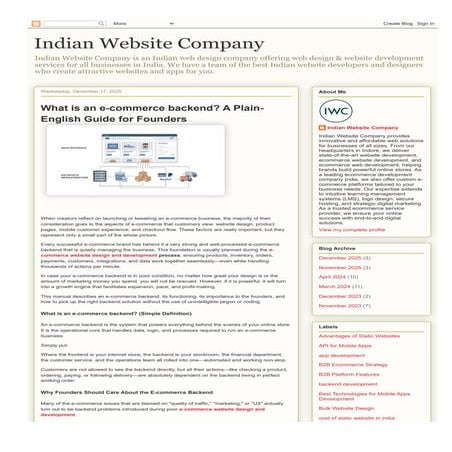 What Is an E-commerce Backend? Simple Guide for Founders | PDF