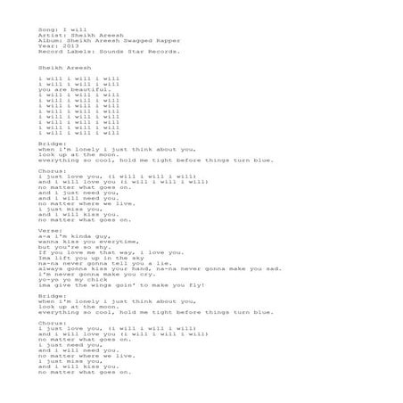 I will lyrics | TXT