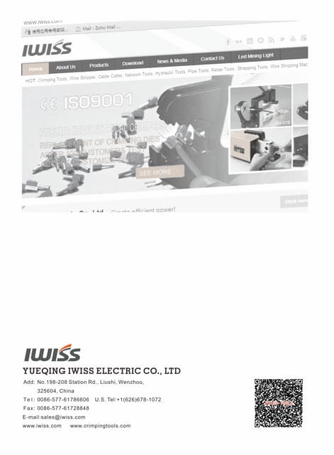 Iwiss crimper for heavy-duty connectors | PPT
