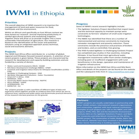 IWMI in Ethiopia | PPTX