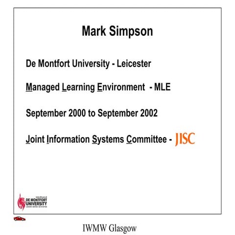 IWMW 2002: Designing for Usability | PPT