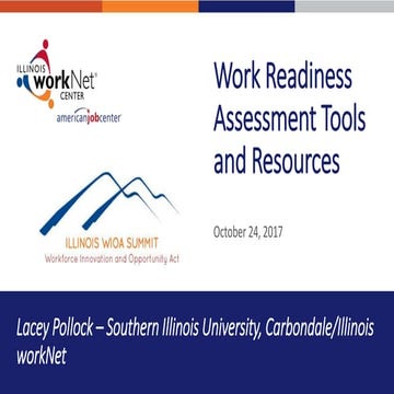 Work Readiness Assessments and Tools | PPT