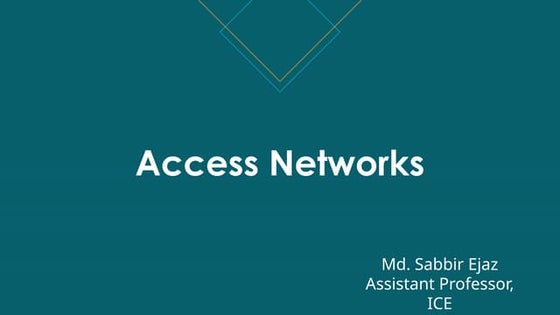 dsl (digital subscriber line) | PPTX | Computer Networking | Computing