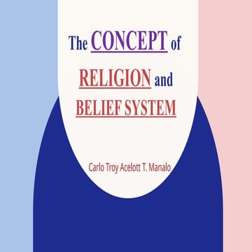 IWRBS-L1-The Concept of Religion and Belief System | PPTX