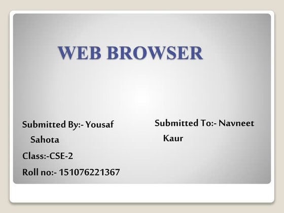 Presentation on web browser | PPT