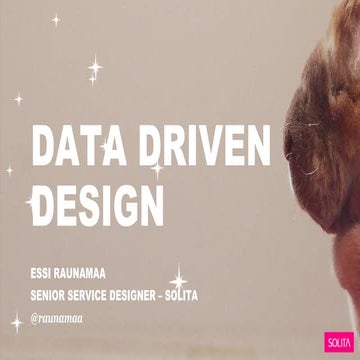 Data driven design (in English!) | PPTX