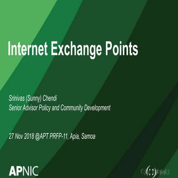 APT PRFP 11: IXPs | PPT