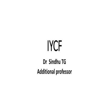 IYCF - complementary feeding -1.pdf imp topic of pediatrics | PDF