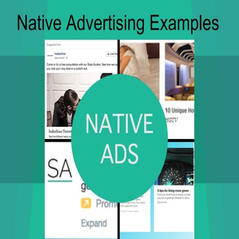 Examples of native advertising | PPT