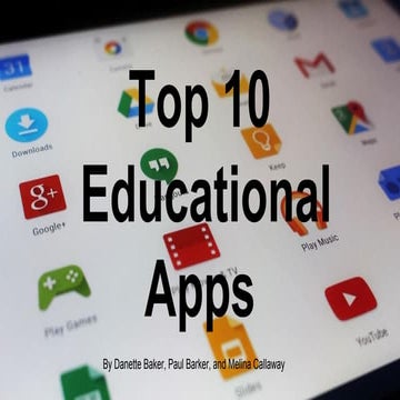 Top 10 educational apps | PDF