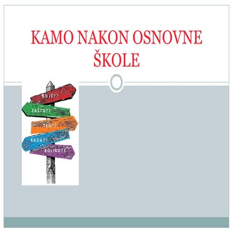 Izbor srednje škole | PPTX