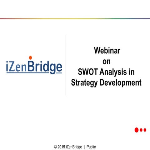 Webinar on SWOT analysis in strategy development | PPTX