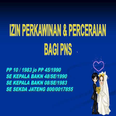 MATERI IJIN PERKAWINAN DAN PERCERAIAN PNS BP4.ppt