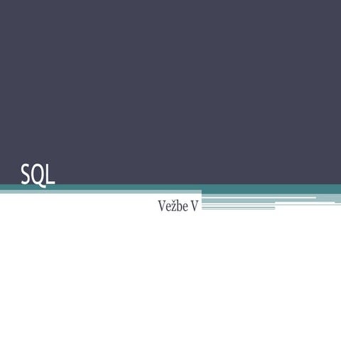 Izmenjena prezentacija sql | PPT