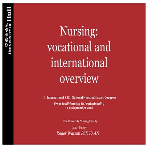 Nursing: vocational and international overview | PPT