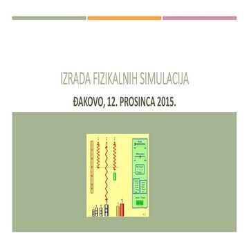 Izrada fizikalnih simulacija | PPT