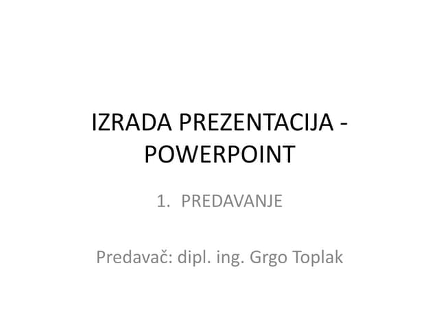 Diplomski prezentacija | PPTX