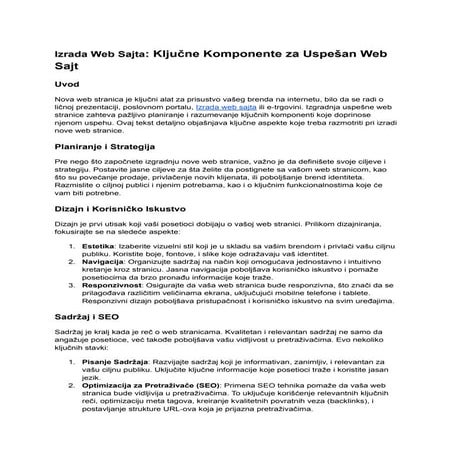 Izrada web sajta........................ | PDF