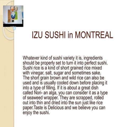 Izu sushi | PPT