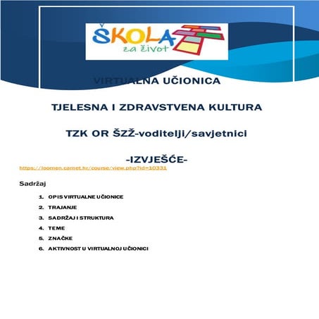 Izvjesce tzk vu zsv | PDF