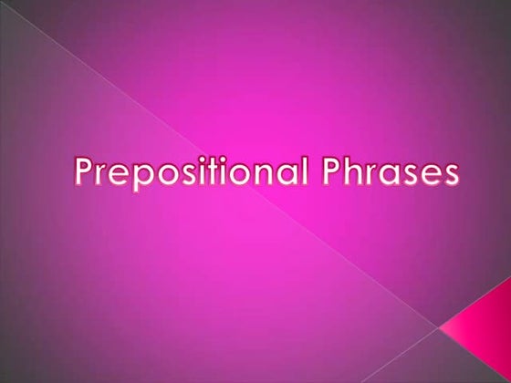 Preposition (LESSON PLAN 3) | PPTX