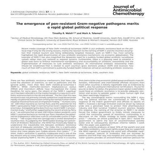 NDM-1 SUPERBUG | PPT