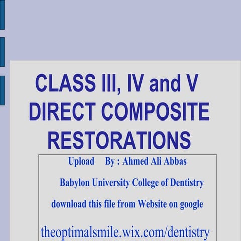class iv direct composite | PPT