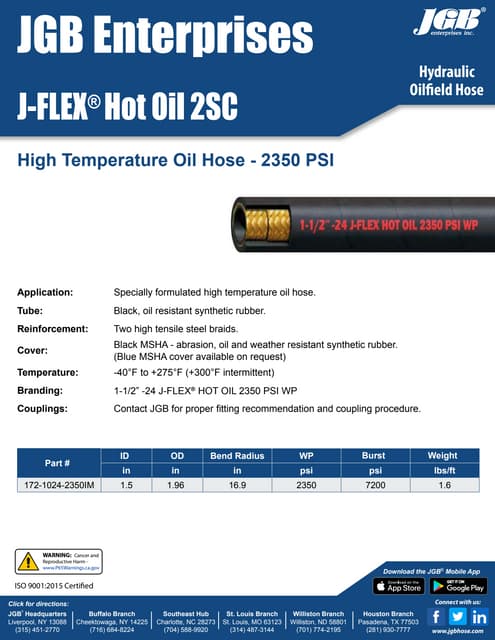 Eagle Oilfield Frac Hose | PDF