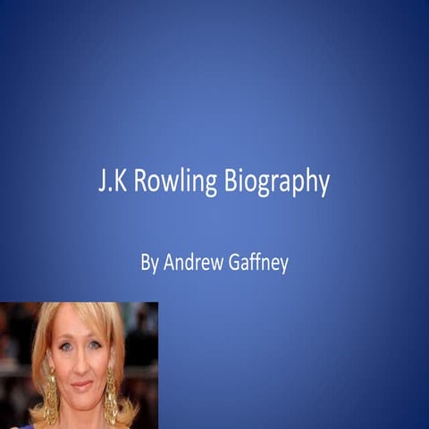 Jk Rowling Biography J.K. Rowling Differentiated Reading Comprehension