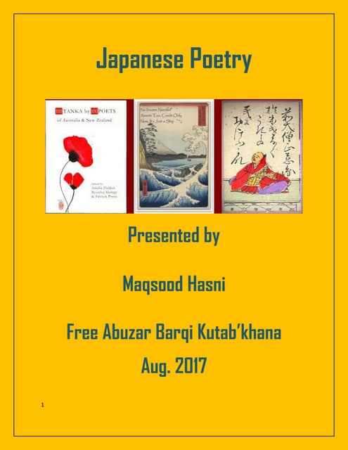 Tanka and haiku discussion | PPT