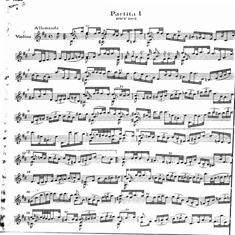 J.s. bach prtita i bwv 1004 | PDF