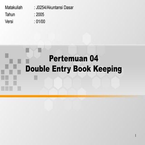 Doubel Entry Bookeping | PPT