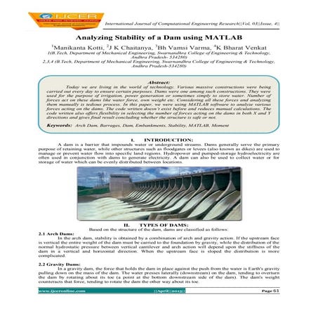 Stability analysis of dam | PPTX