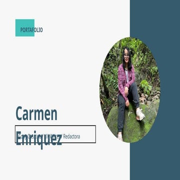 Book Writing - Carmen Enriquez | Copy Creativo | PPTX