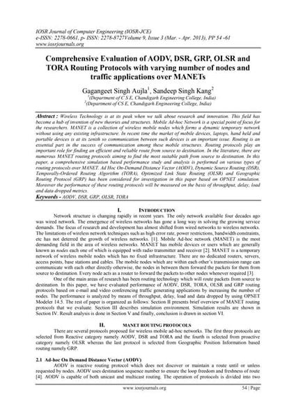 Comparative Analysis Of Manet Reactive Protocols Pdf