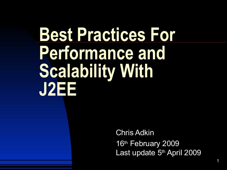 J2ee Performance And Scalability Bp