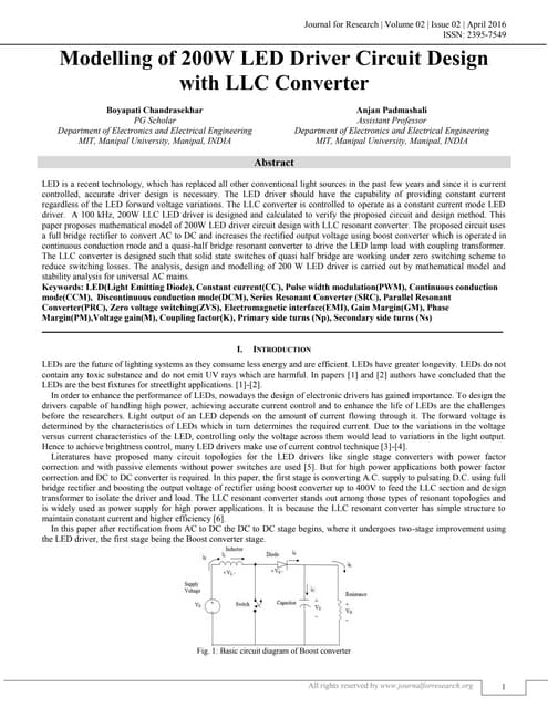 Analysis And Design Of LLC Resonant Converter With Integrated ...