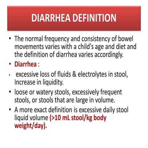 Diarrhoea | PPTX