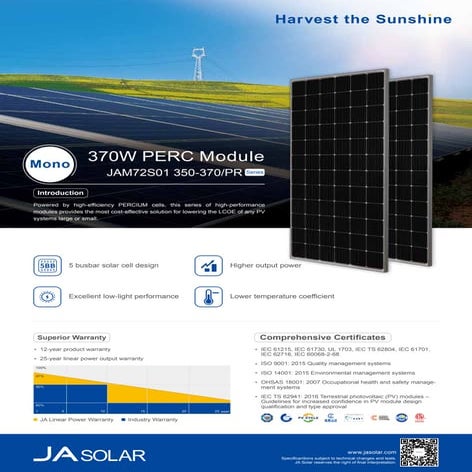 JA Solar 355w | PDF