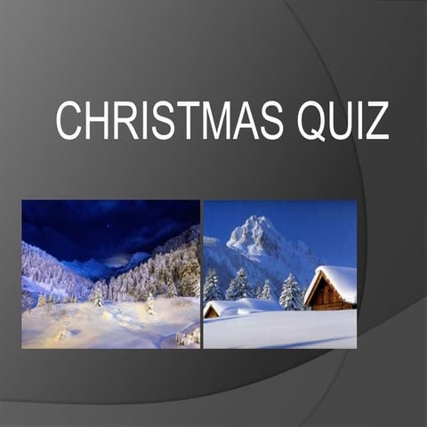 quiz christmas | PPT