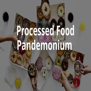JAA Processed Foods : Review of the Science | PPTX