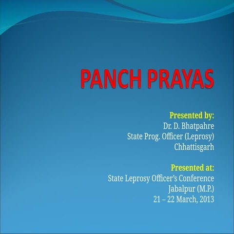 Jabalpur_panch_prayas presentation jabalpur | PPT