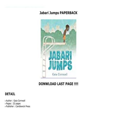 Jabari Jumps PAPERBACK | PDF