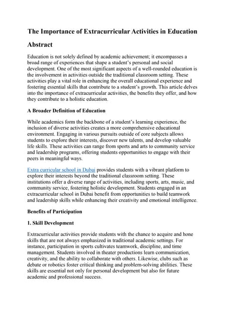 Balancing Academics & Extracurricular Activities in Boarding Schools in ...