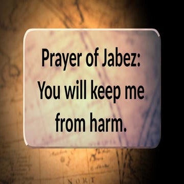 Sermon proper about preaching Prayer of Jabez | PPTX