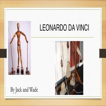 Jack and wade da vinci machines | PPT