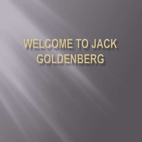 Jack goldenberg | PPTX