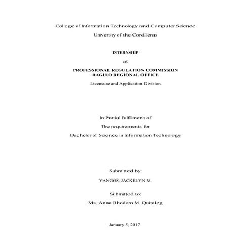 OJT REPORT (PDF FORMAT) | PDF